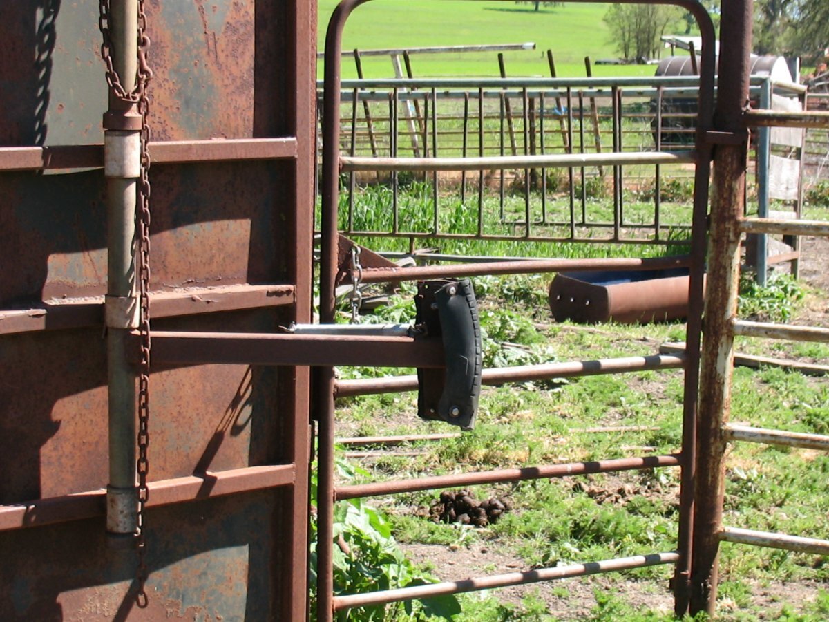 Corrals gates, latches, any bits and pieces, you want to pass along ...