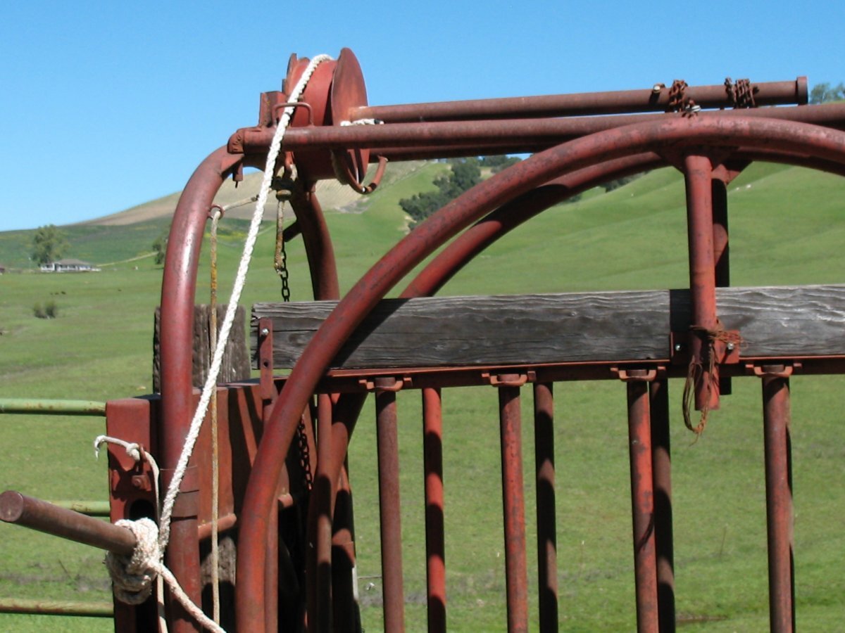 Corrals gates, latches, any bits and pieces, you want to pass along ...