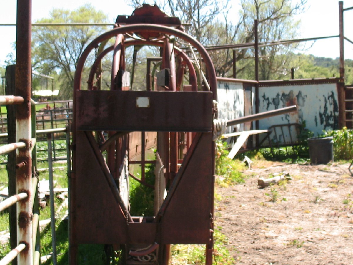 Corrals gates, latches, any bits and pieces, you want to pass along ...