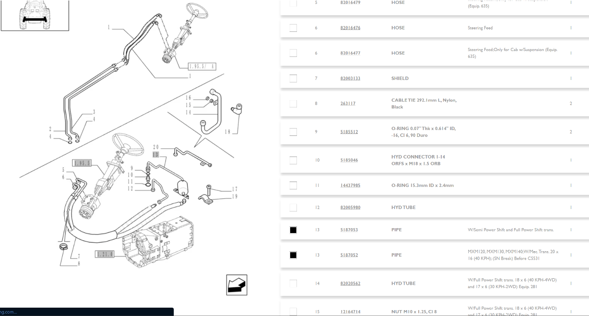 MXM 155 steering Hydraulic resonator! What is the deal?? - Technical IH Talk - Red Power ...