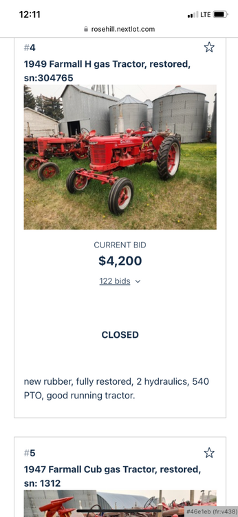 IH auction from Southern Alberta - General Chat - Red Power Magazine ...