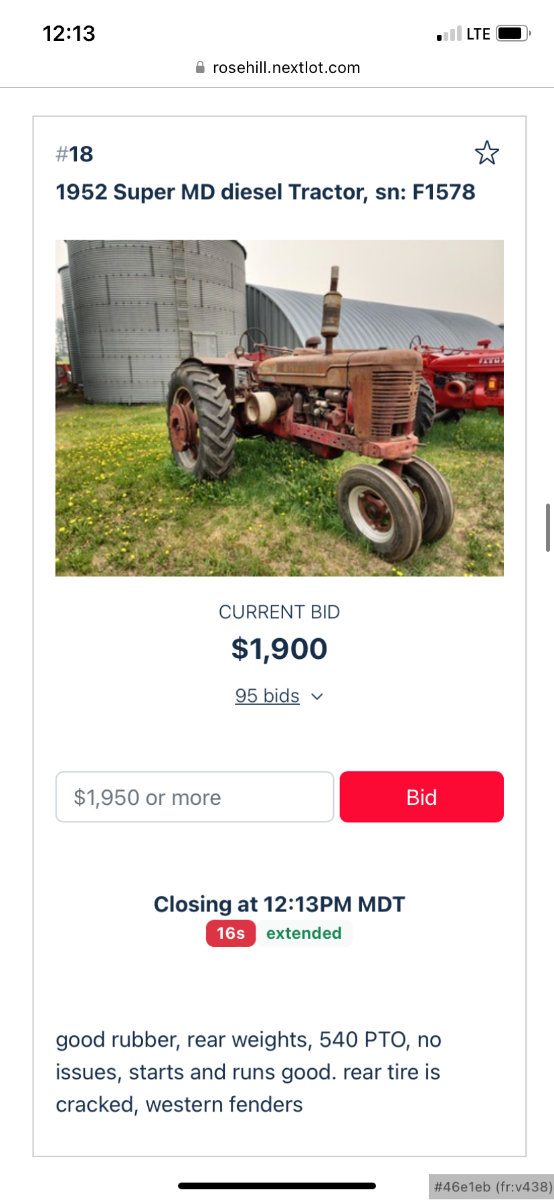 IH auction from Southern Alberta - General Chat - Red Power Magazine ...