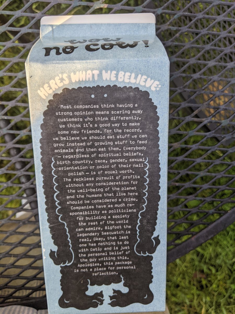 Feeding oat milk, "the post milk generation" - General Chat - Red Power ...