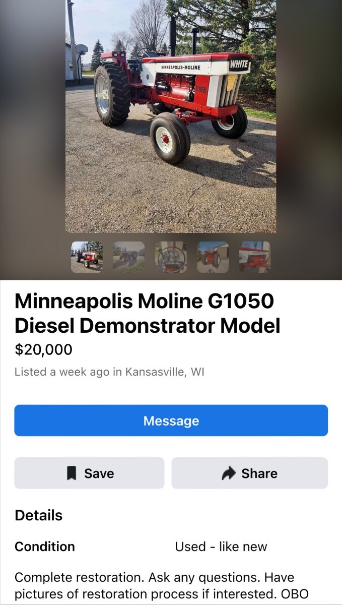 Minneapolis Moline G950/G1050 - General Chat - Red Power Magazine Community