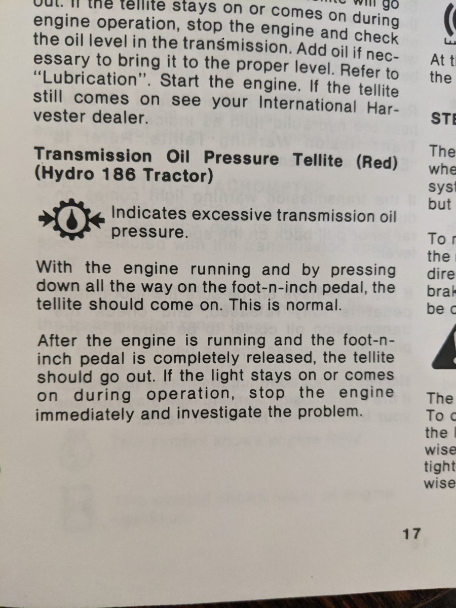 Hydro 186 trans temp - Technical IH Talk - Red Power Magazine Community
