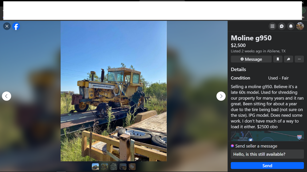 Minneapolis Moline G950/G1050 - General Chat - Red Power Magazine Community