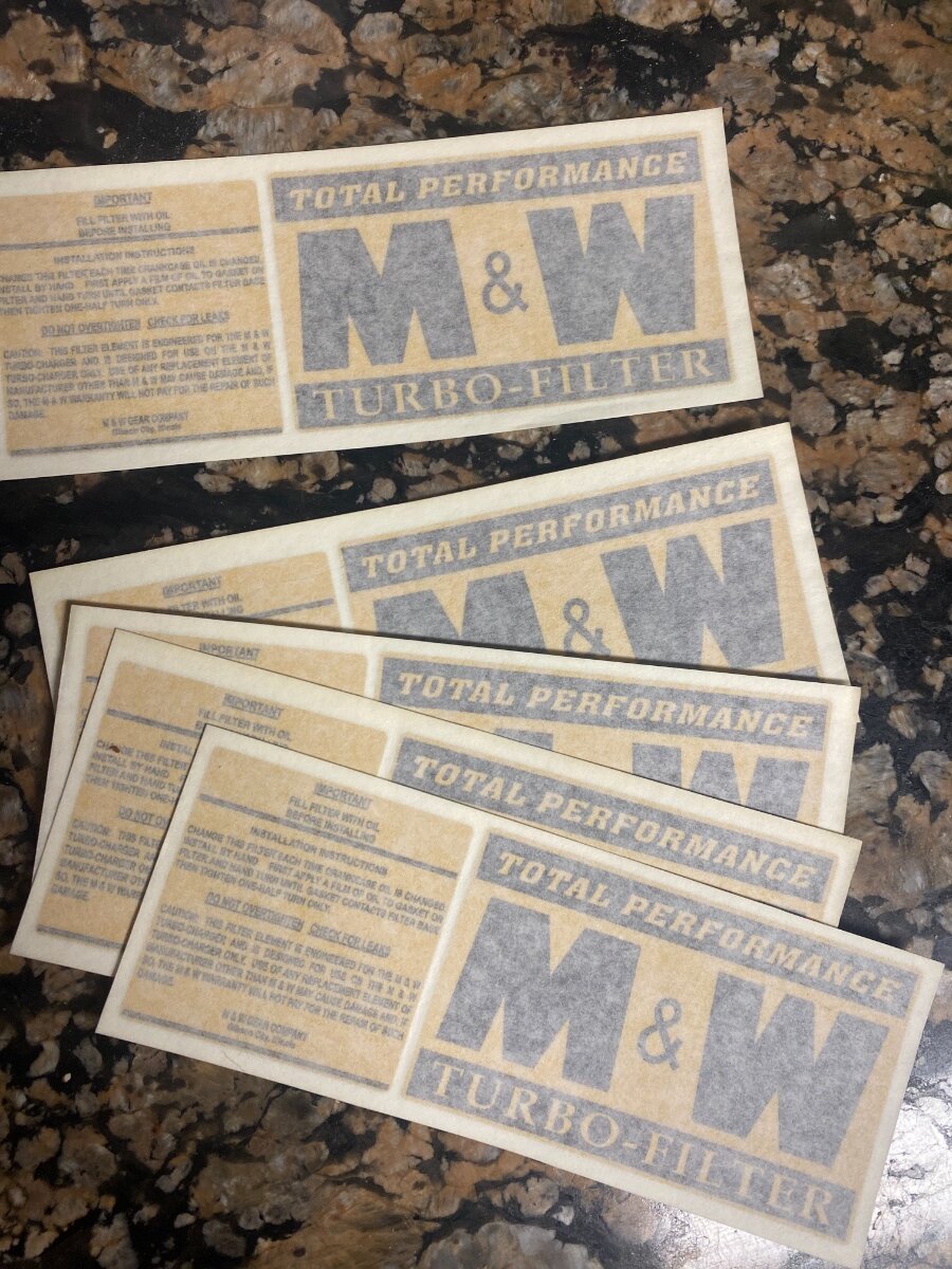 M&W Oil Filter Decals - General Chat - Red Power Magazine Community