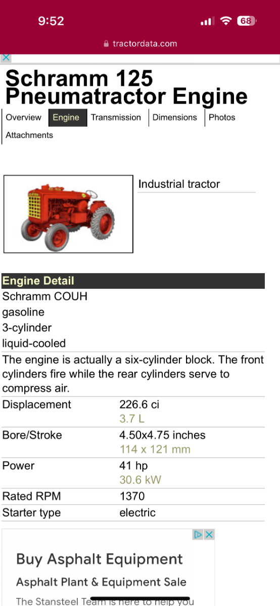 Schramm Tractor - General Chat - Red Power Magazine Community