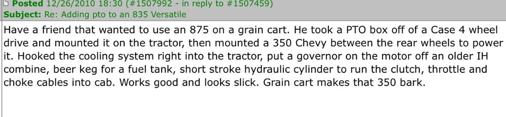 4366 transmission wet kit for hydraulic grain cart??? - Technical IH ...
