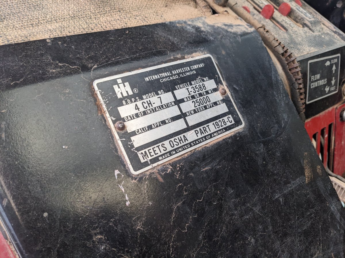 Rear half of a 3588 mated to the front half of a 1486...Maybe ...