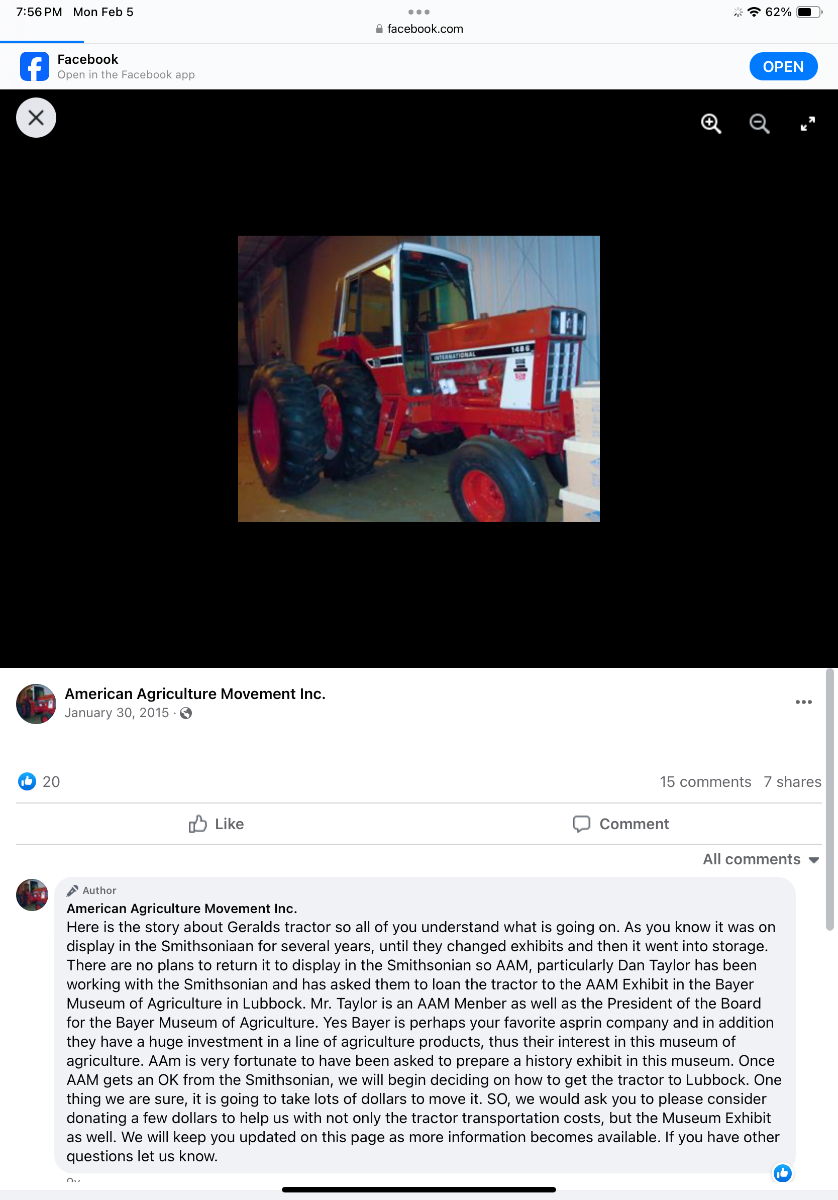 February 5th, 1979 Tractorcade - General Chat - Red Power Magazine ...