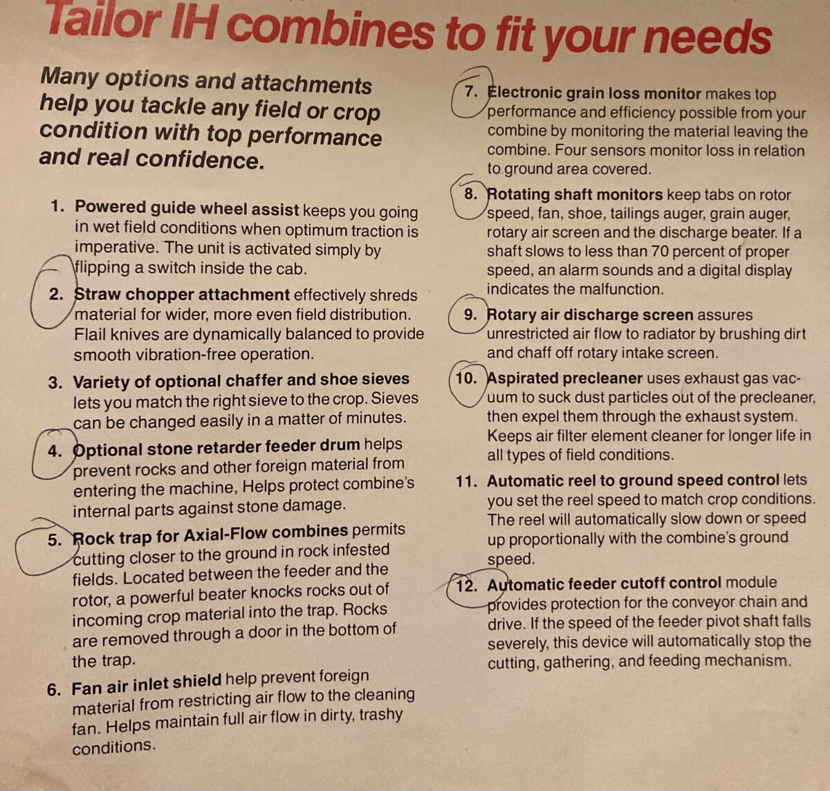 Class10+ CIH combine - Technical IH Talk - Red Power Magazine Community