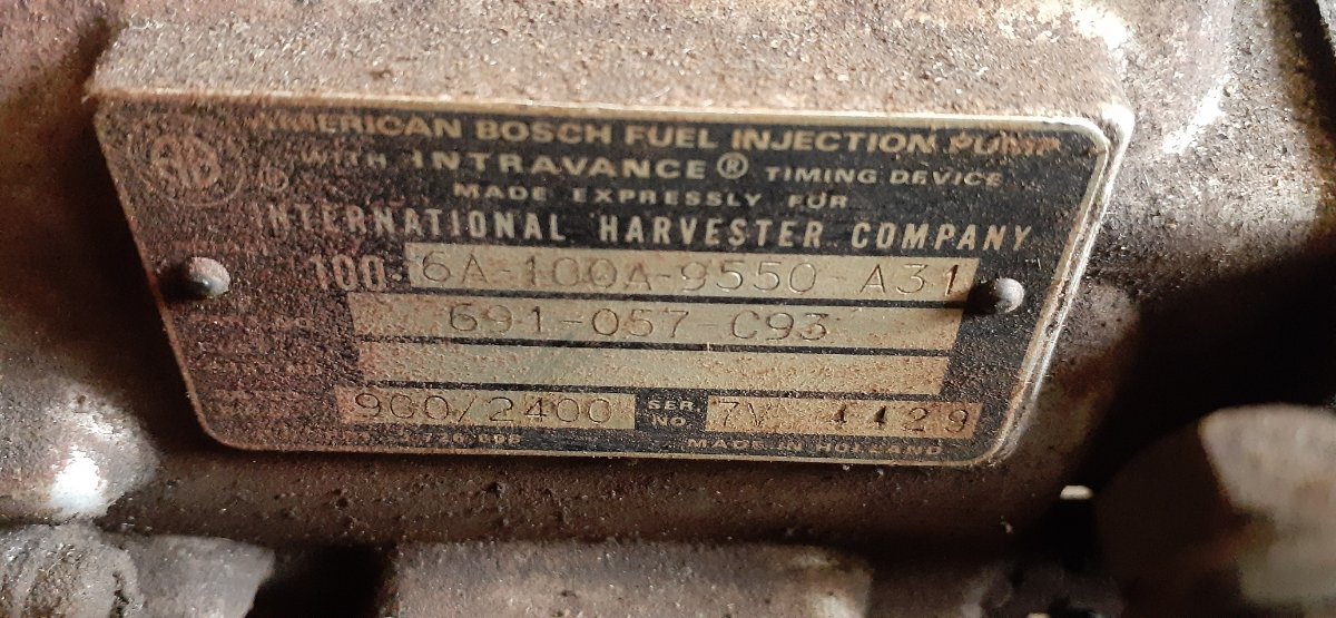 Turning fuel up on a Bosch 6A-100A rotary fuel pump for a IH 6588 ...