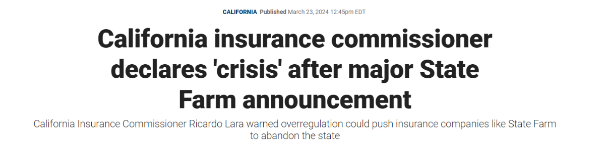 CA insurance market crisis - General Chat - Red Power Magazine Community