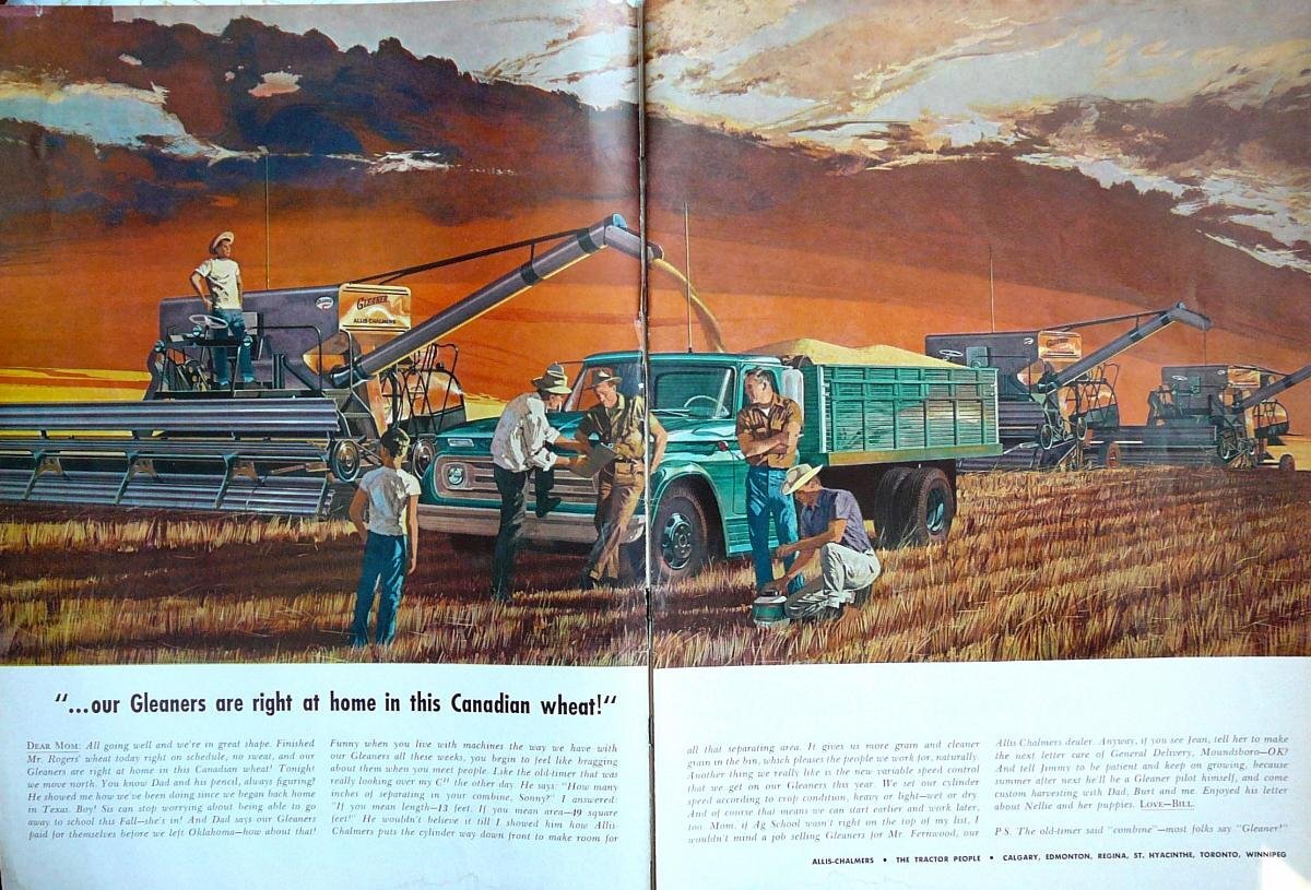 Old Chevy and gleaner ad. - General Chat - Red Power Magazine Community