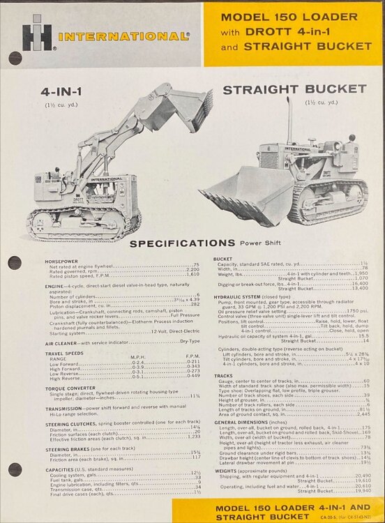 International Drott A150K3 - IH Construction Equipment - Red Power ...