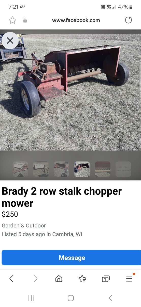 2 row stalk chopper on an M? - General Chat - Red Power Magazine Community