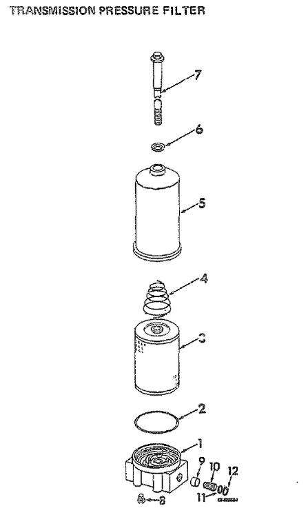 TD8E Transmission Strainer - IH Construction Equipment - Red Power ...