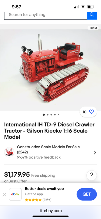 TD9-91 model? - IH Toys, Memorabilia & Collectibles - Red Power ...
