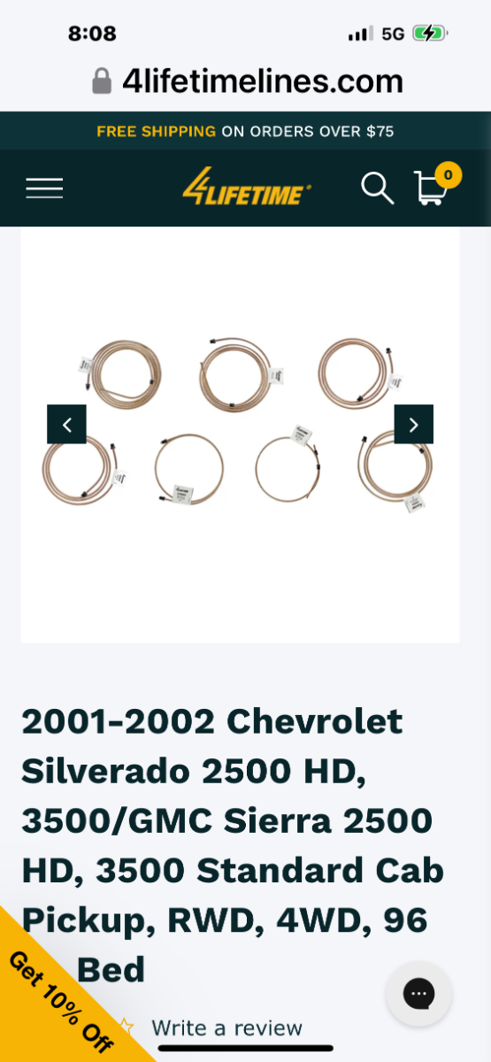 Brake Lines for a 2001 Chev 2500HD - Install update - General Chat ...