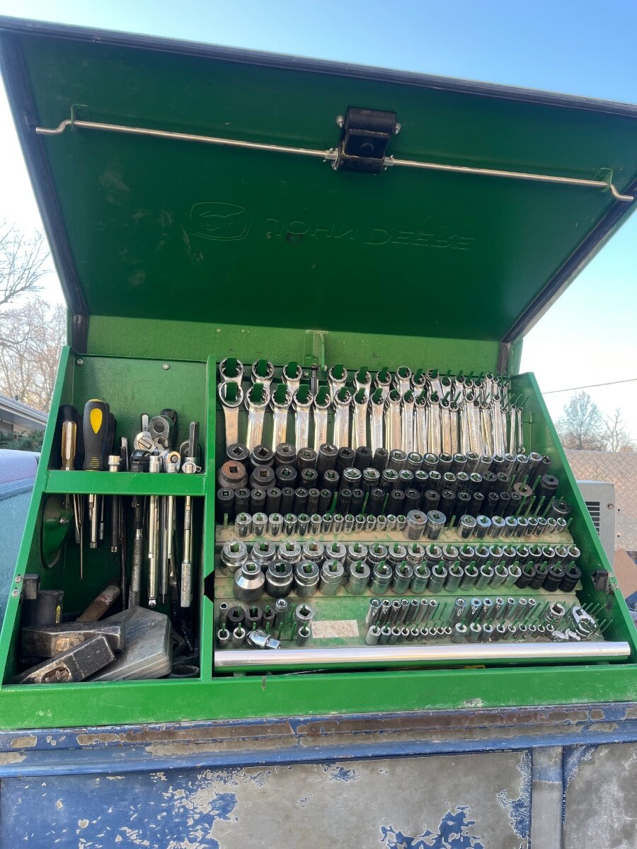 John deere triangle tool box store