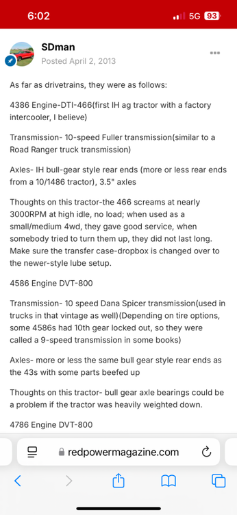 5020 Kinze Repower - Ever done on 1568? - General Chat - Red Power ...