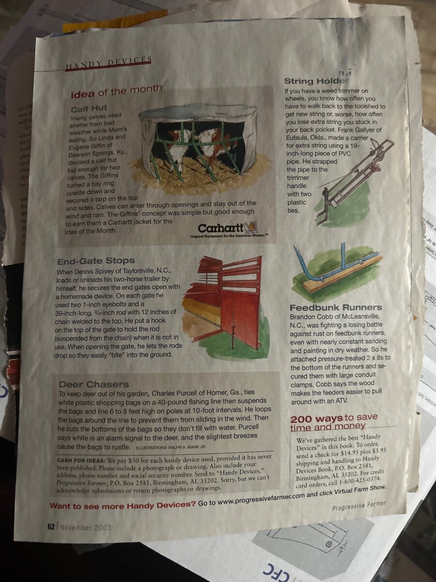 Farm Shop Ideas complements of your International Harvester dealer ...