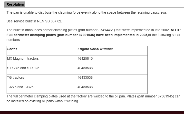 MX 270 oil pan leaking - Technical IH Talk - Red Power Magazine Community