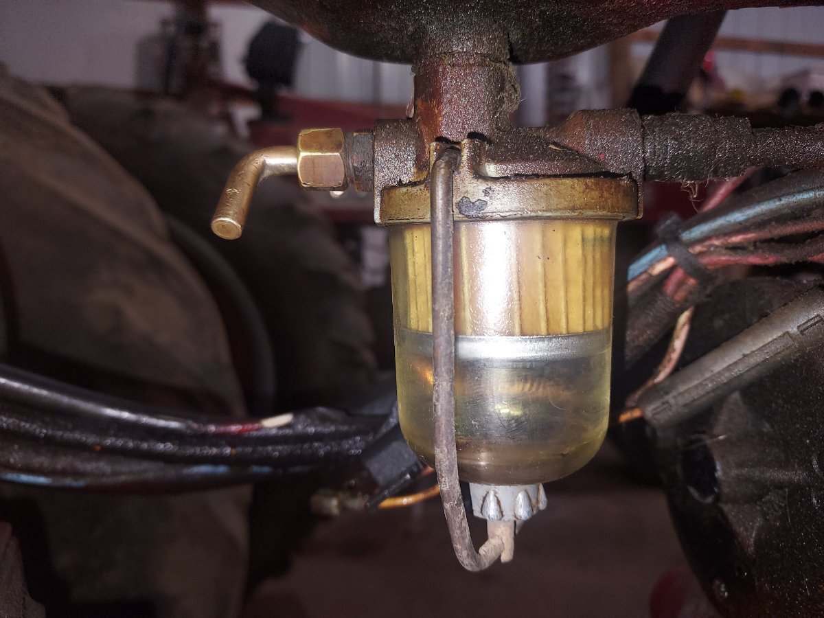 Replace Sediment Bowl on Farmall 666 with Direct Fuel Line to Gas Tank ...