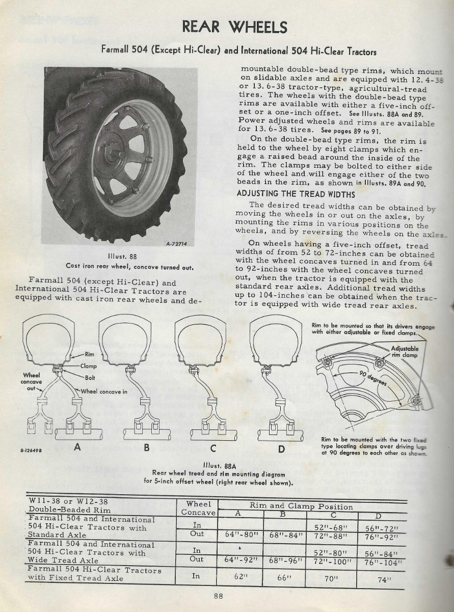 Farmall 504D tire quandry - Technical IH Talk - Red Power Magazine ...