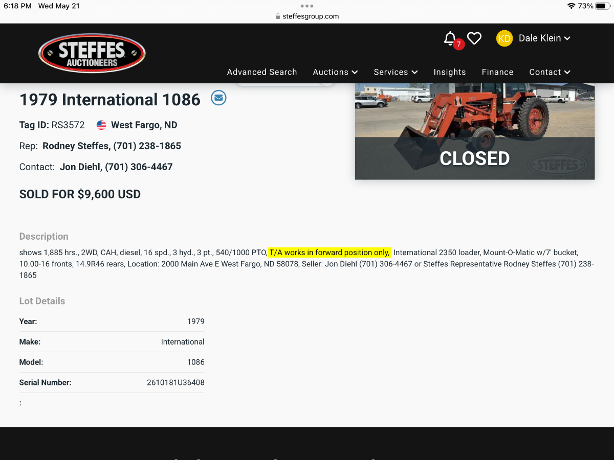 Acquired a red power 1086 - General Chat - Red Power Magazine Community