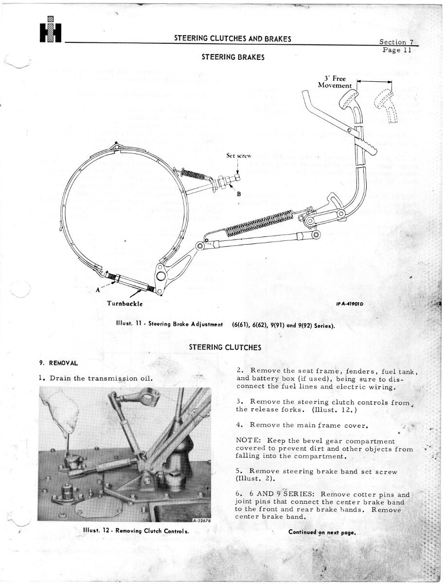 TD6 Dozer Steering clutches - Technical IH Talk - Red Power Magazine ...