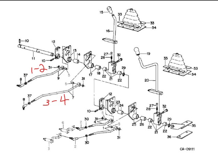 Case IH 585 gear shift lever - Technical IH Talk - Red Power Magazine ...