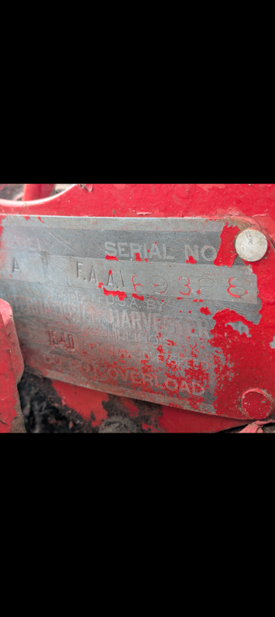 Serial number help - Technical IH Talk - Red Power Magazine Community
