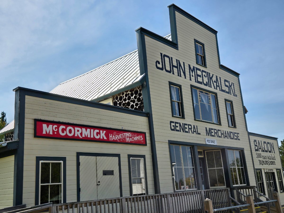 Wisconsin historical site at pelican lake area, mccormick shop ...