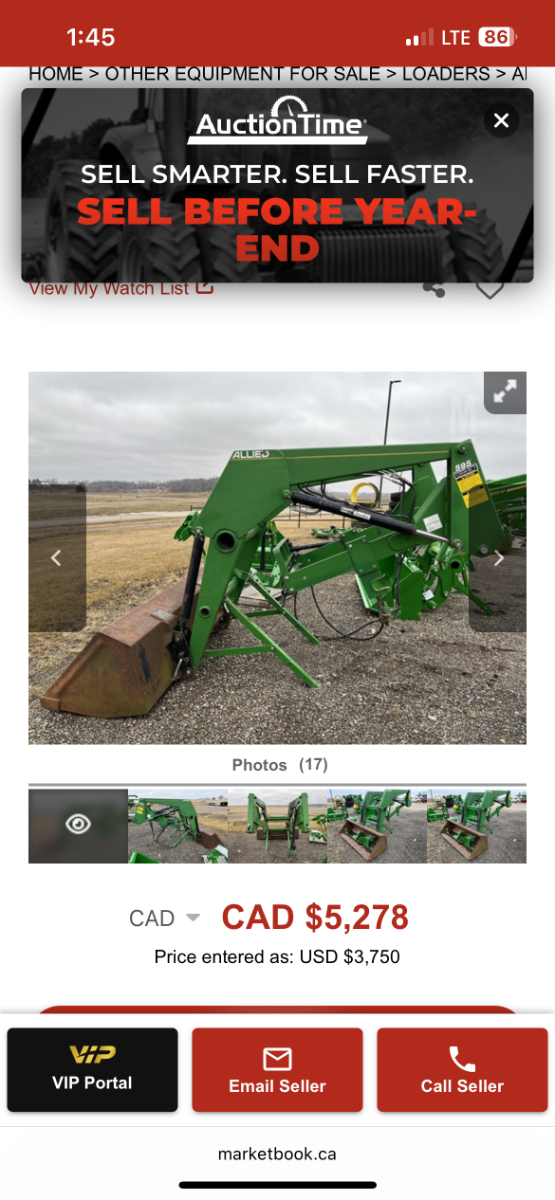 484 with an allied 294 FEL - Technical IH Talk - Red Power Magazine ...