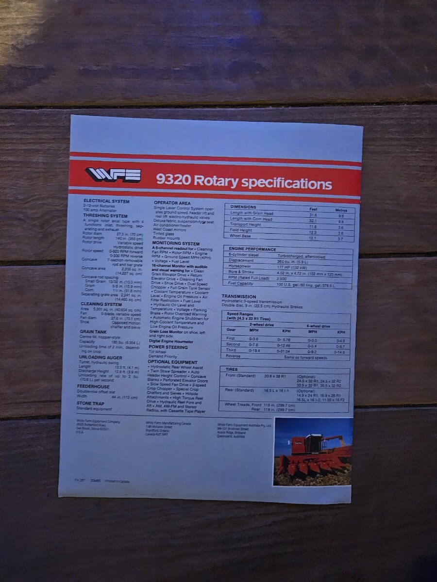 White rotary combine history - General Chat - Red Power Magazine Community