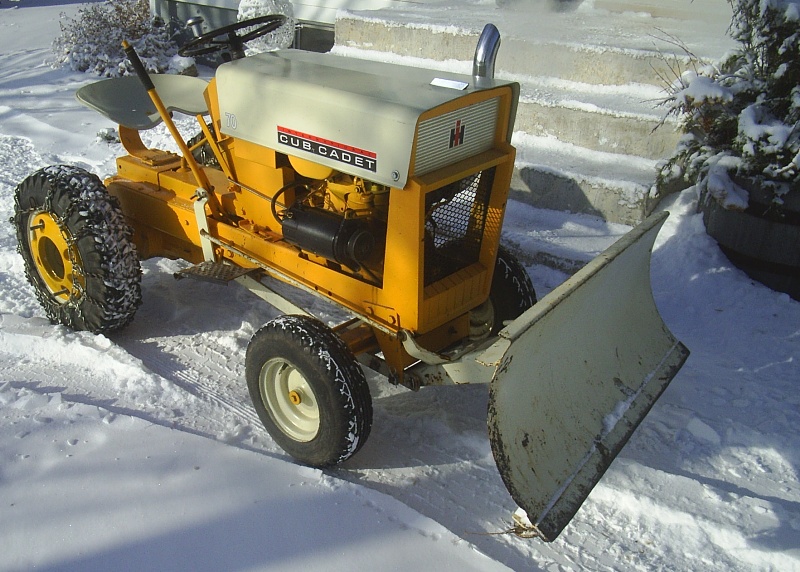 Cub Cadet 70 playing in the snow - Cub Cadets - Red Power Magazine ...