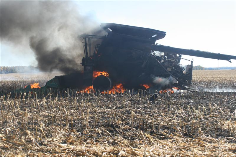 JD 9650 combine fire - General Chat - Red Power Magazine Community