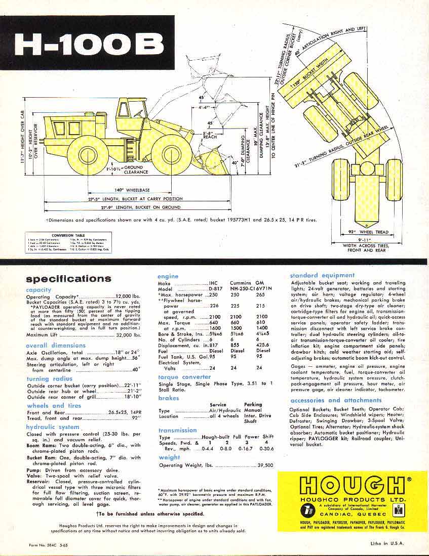 Hough 100 - IH Construction Equipment - Red Power Magazine Community