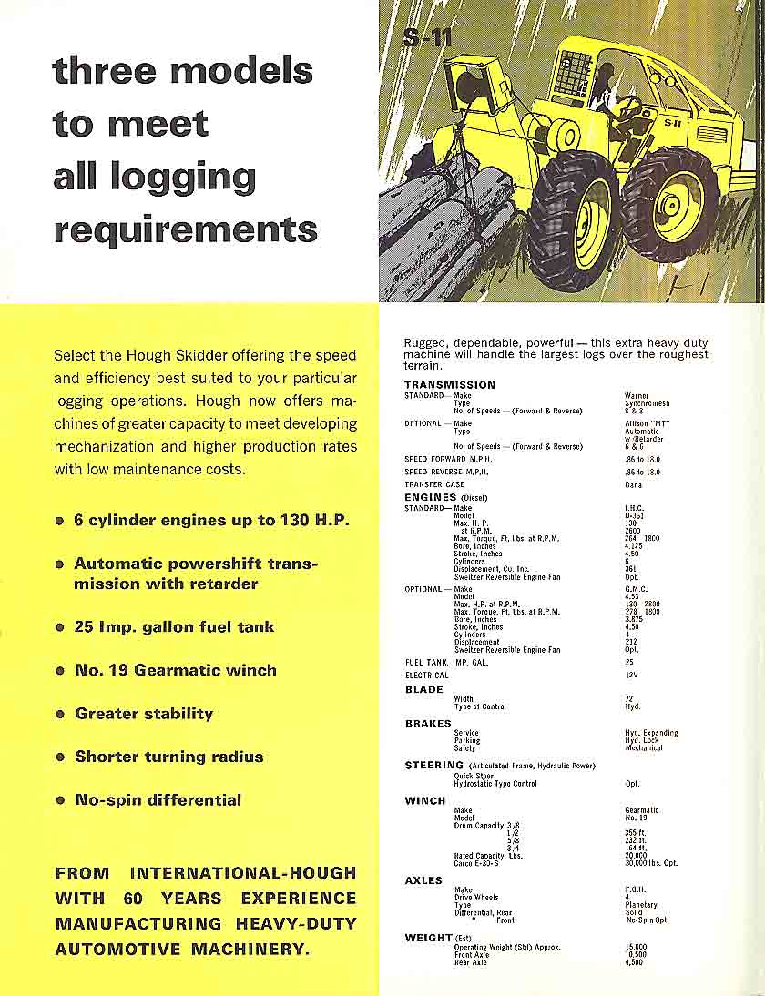 IH-Hough Skidder brochure - IH Construction Equipment - Red Power ...