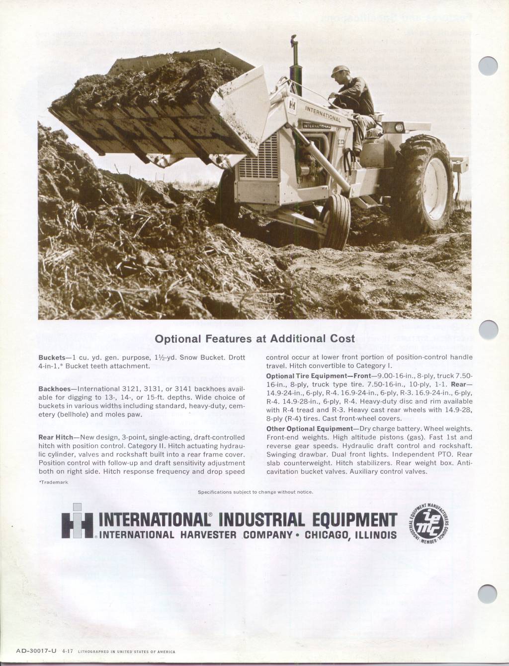 IH 3514 loader backhoe - IH Construction Equipment - Red Power Magazine ...
