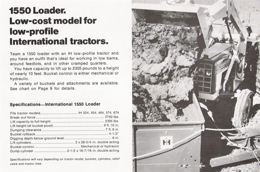 1501 / 1550 loader pics - Technical IH Talk - Red Power Magazine Community