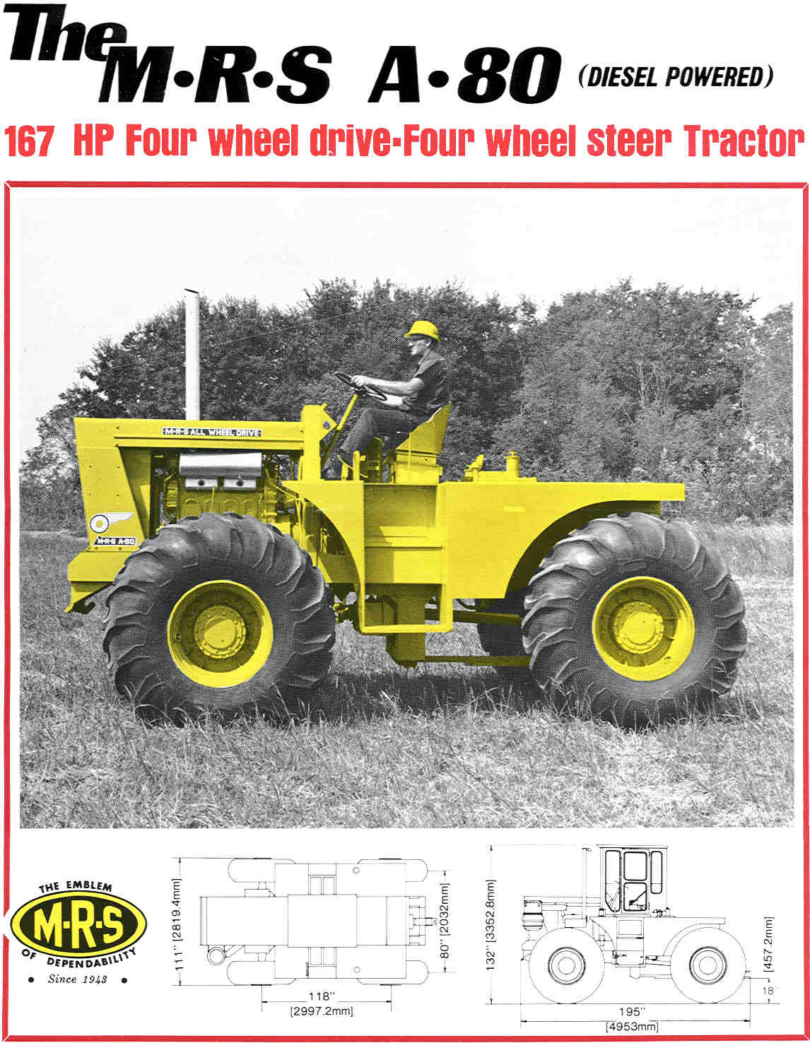 MRS prototype construction tractor - IH Construction Equipment - Red ...